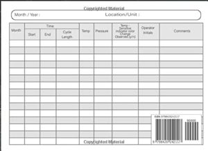 Autoclave Log Book: Handy Sterilizing Logbook Sheets for Keeping Your ...